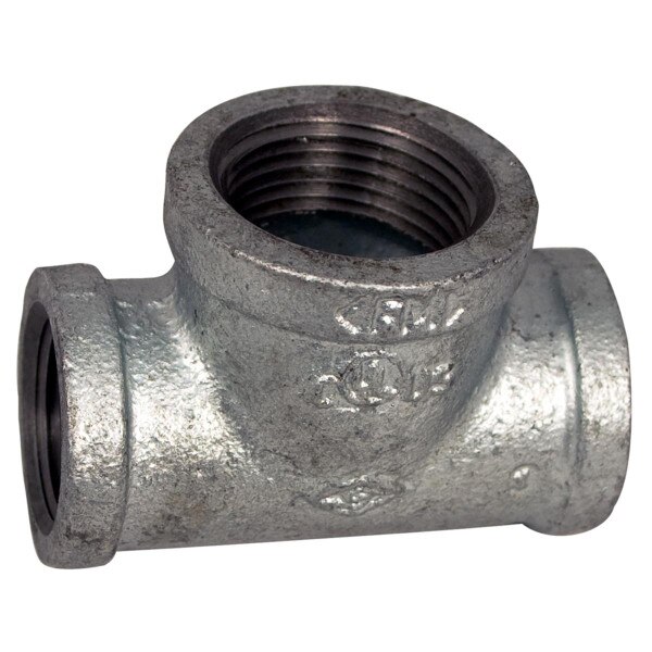 1 in. x 1 in. x 1/2 in. Galvanized Reducing Tee | City Mill