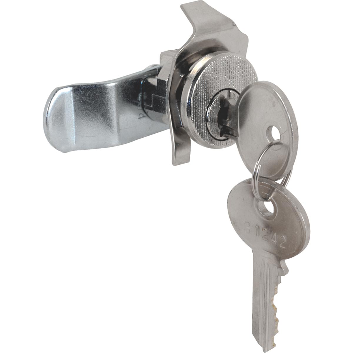 Mail Box Lock, Counter Clockwise Rotation, 5 Pin, Nickel Plated, Pack ...