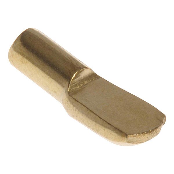 Brass-Plated Metric Shelf Pins (Spoon) | City Mill