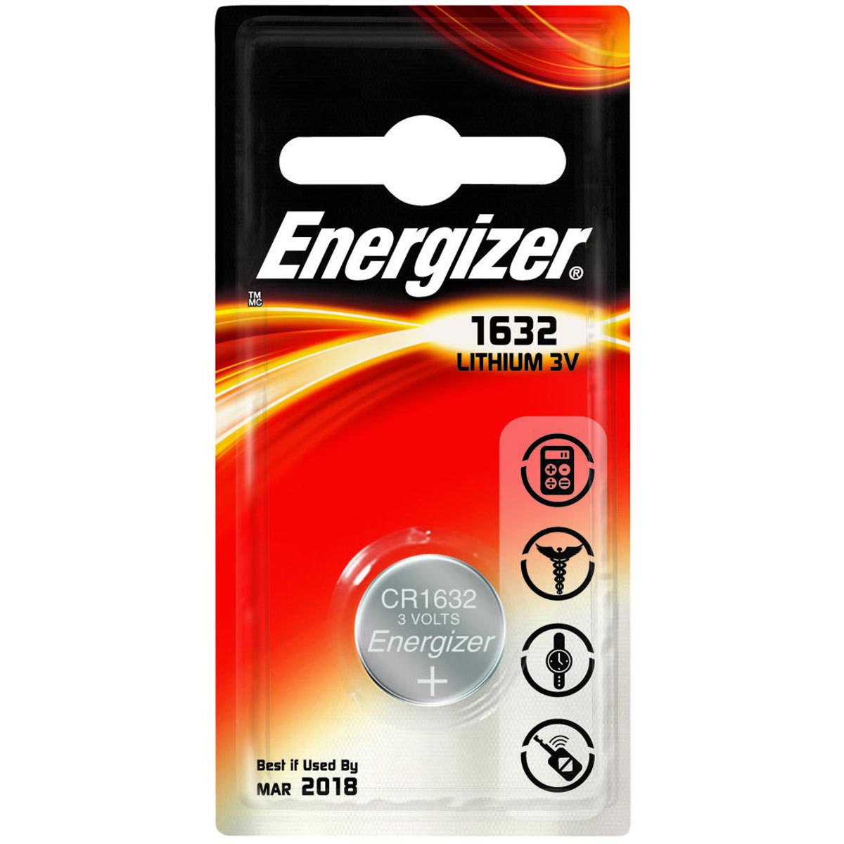 Energizer 1632 3V Watch Electronic Battery 1 Pack City Mill