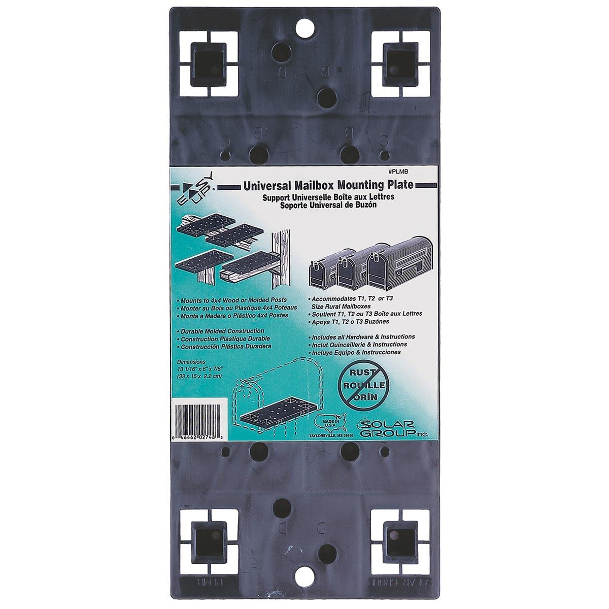 Gray Universal Mailbox Mounting Board | City Mill