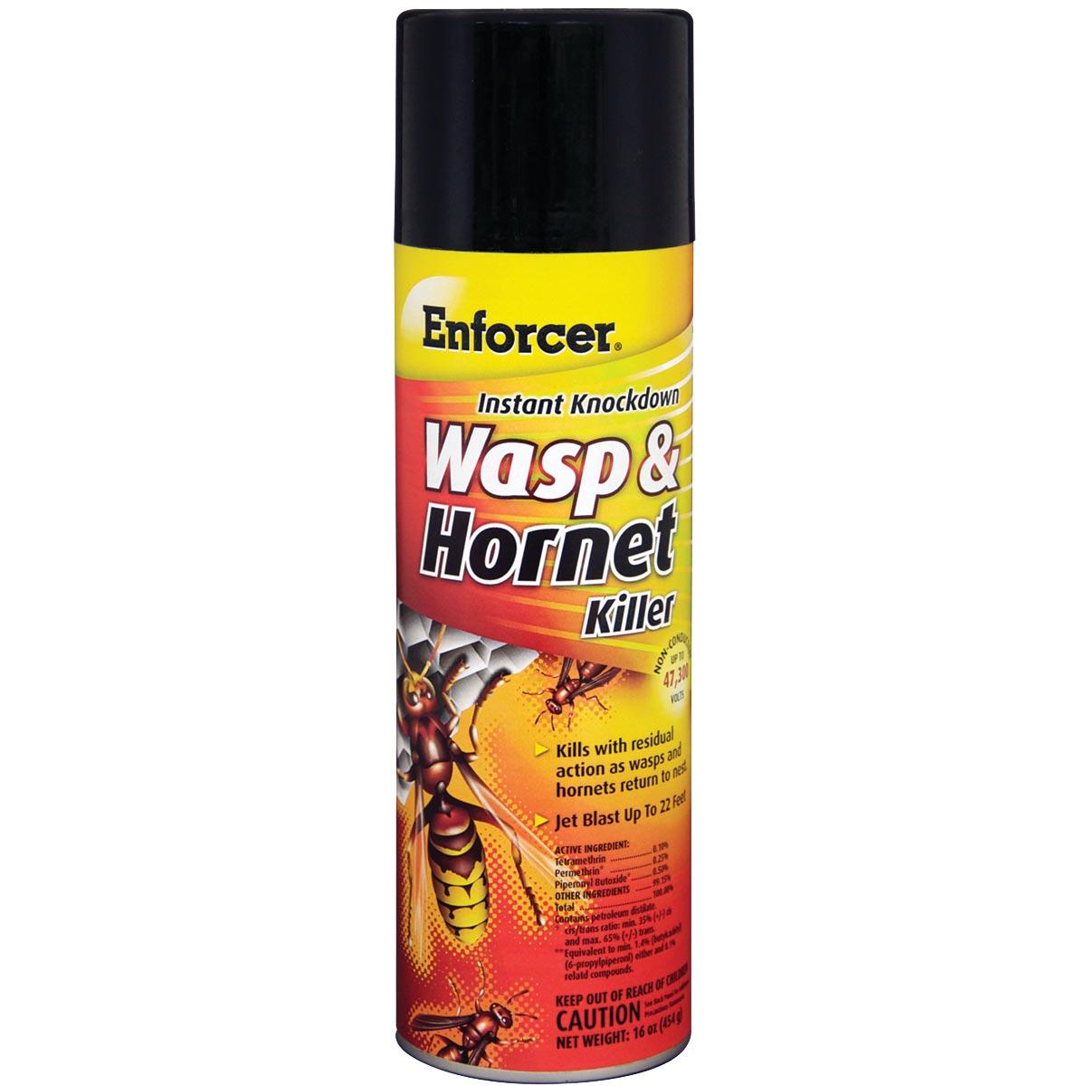Enforcer Instant Knockdown Wasp & Hornet Killer, 16 oz. Aerosol Spray ...