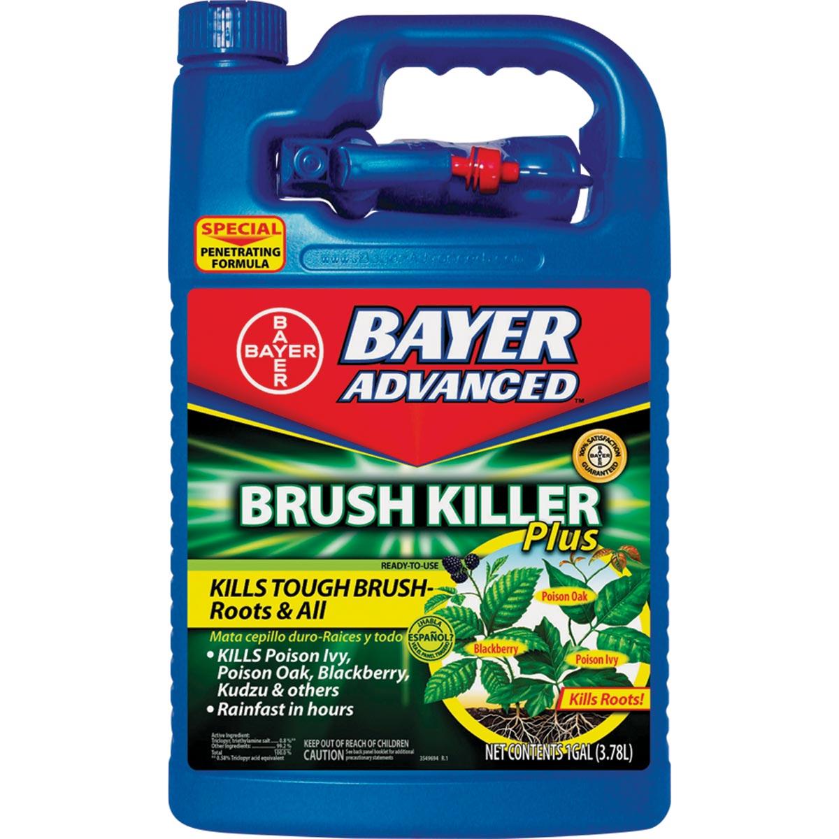 Bayer Advanced Brush Killer Plus, 1 Gallon Read-to-Use with Pistol ...