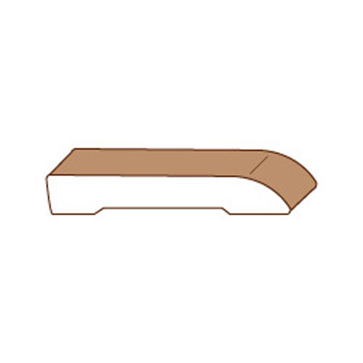 3/8 in. x 2-1/4 Primed Pine Streamline Base Moulding | City Mill