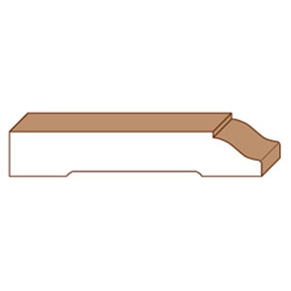 9/16 in. x 3-1/4 in. Primed Pine Coronado Base Moulding | City Mill