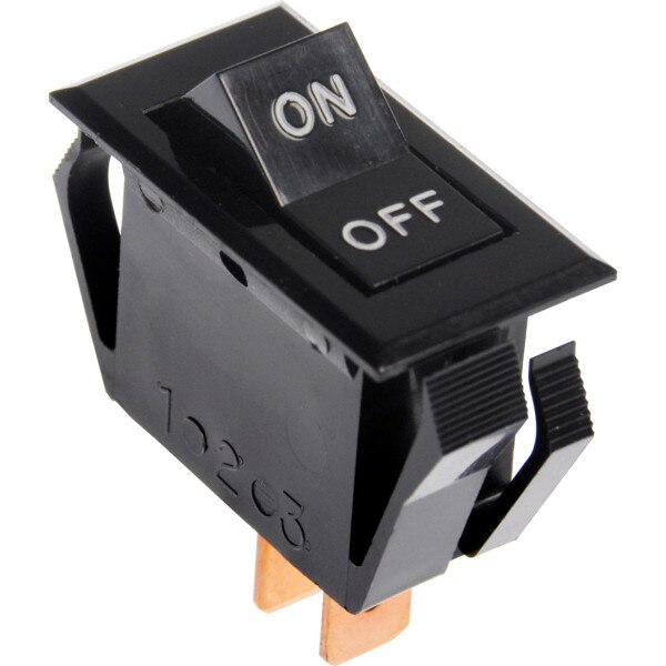 SPST No-Light Rocker Switch w/ On-Off Imprint (20 Amp-125 Volt x 16 Amp ...