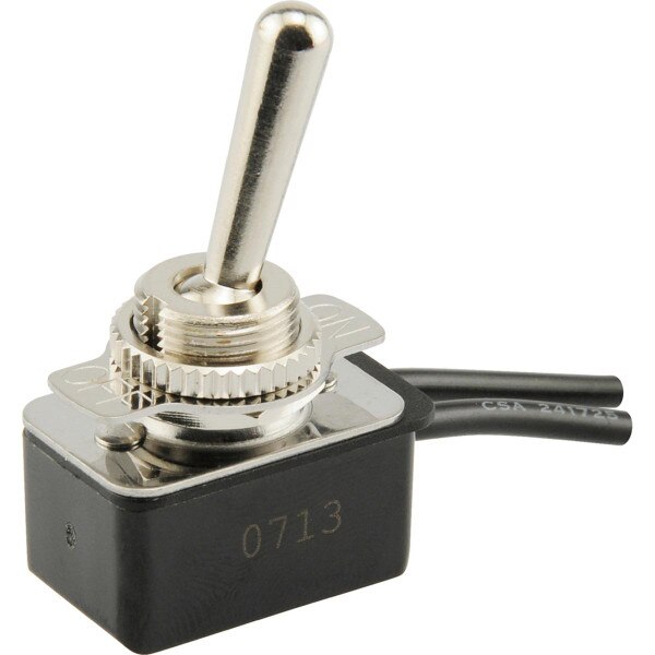 Extra Long Handle Toggle Switch w/ Leads (8 Amp-125 Volt x 4 Amp-250 ...