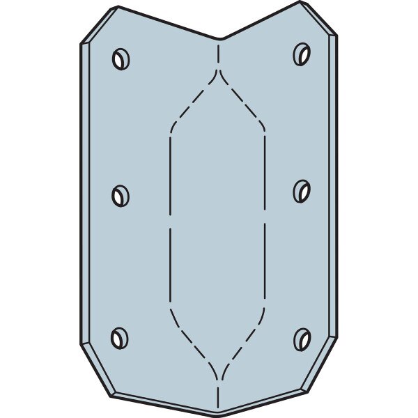 3-1/4 in. 18 Gauge Galvanized Gusset Angle | City Mill