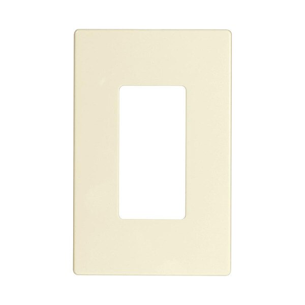 Leviton 1-Gang Screwless Decora Wall Plate, Lt Almond | City Mill