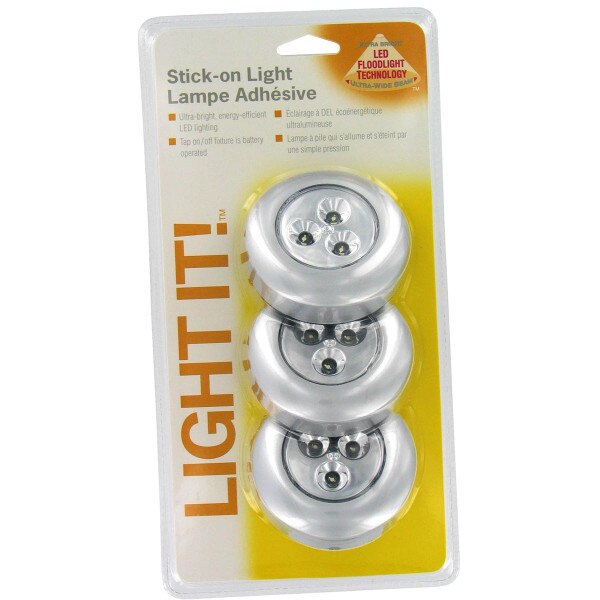 3 Pack LED Tap Lights | City Mill