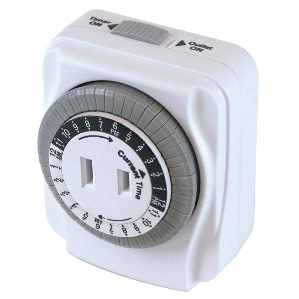 Prime 1-Outlet Indoor 24-Hour Push Pin Timer | City Mill
