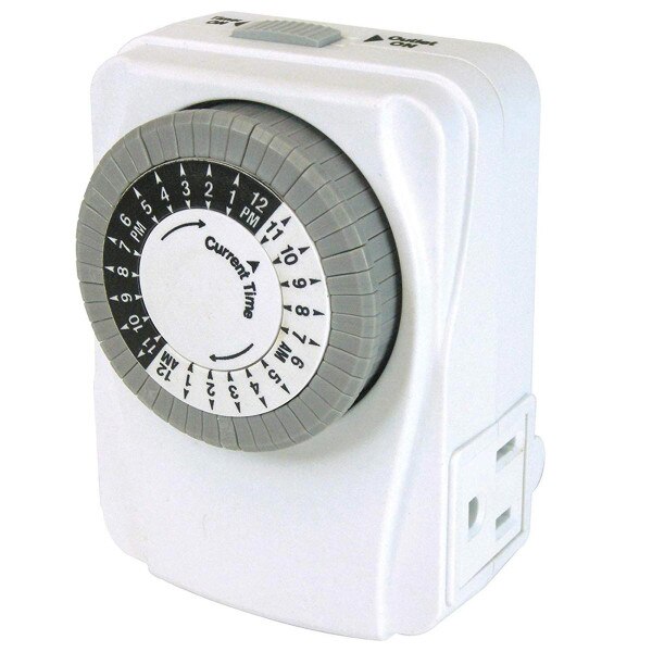 Prime 2-Outlet Heavy Duty Indoor 24-Hour Push Pin Timer | City Mill
