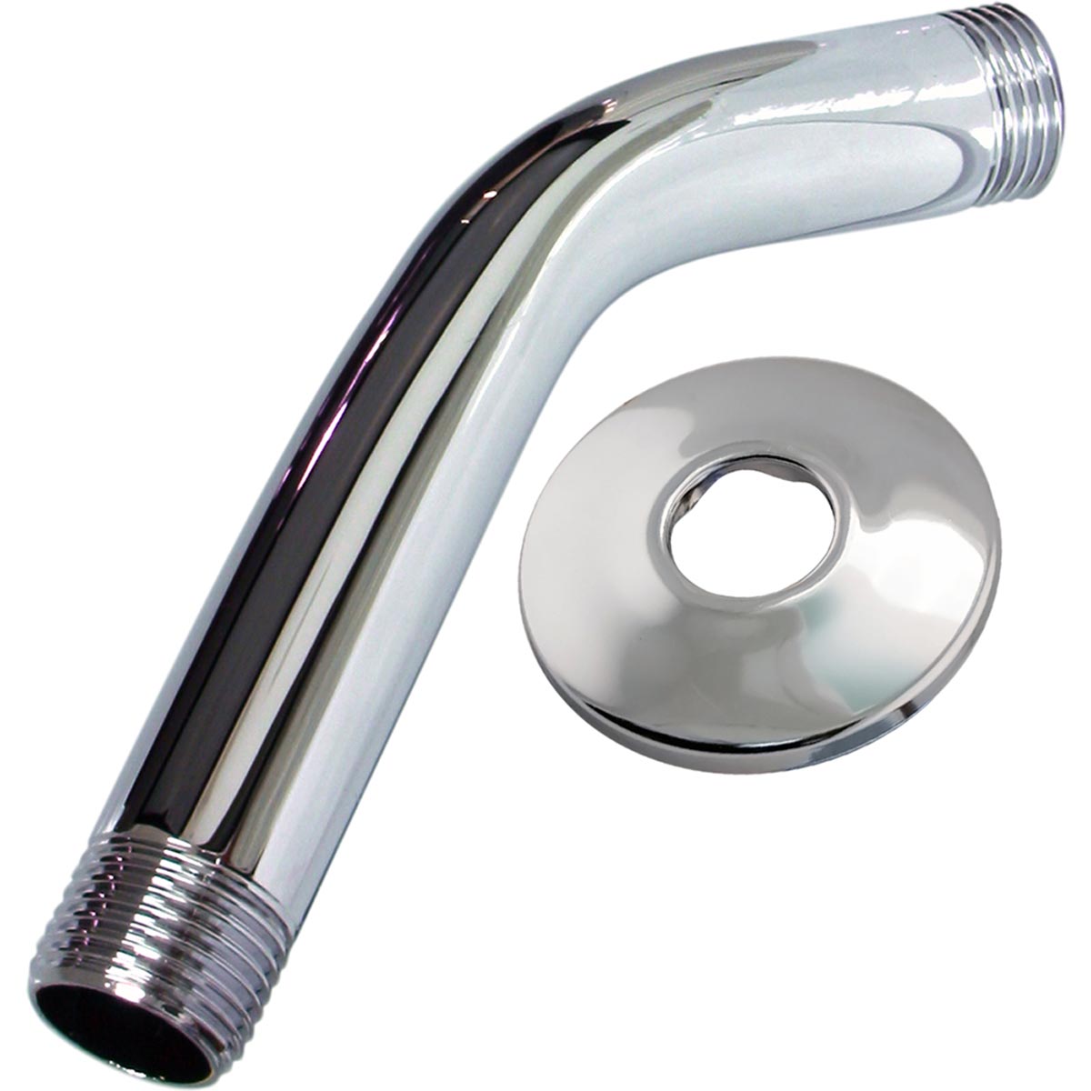 6 in. Shower Arm with Flange, Chrome | City Mill