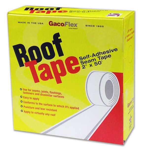 Gaco RoofTape Self-Adhesive Seam Tape, 2 ft. x 50 ft. Roll | City Mill