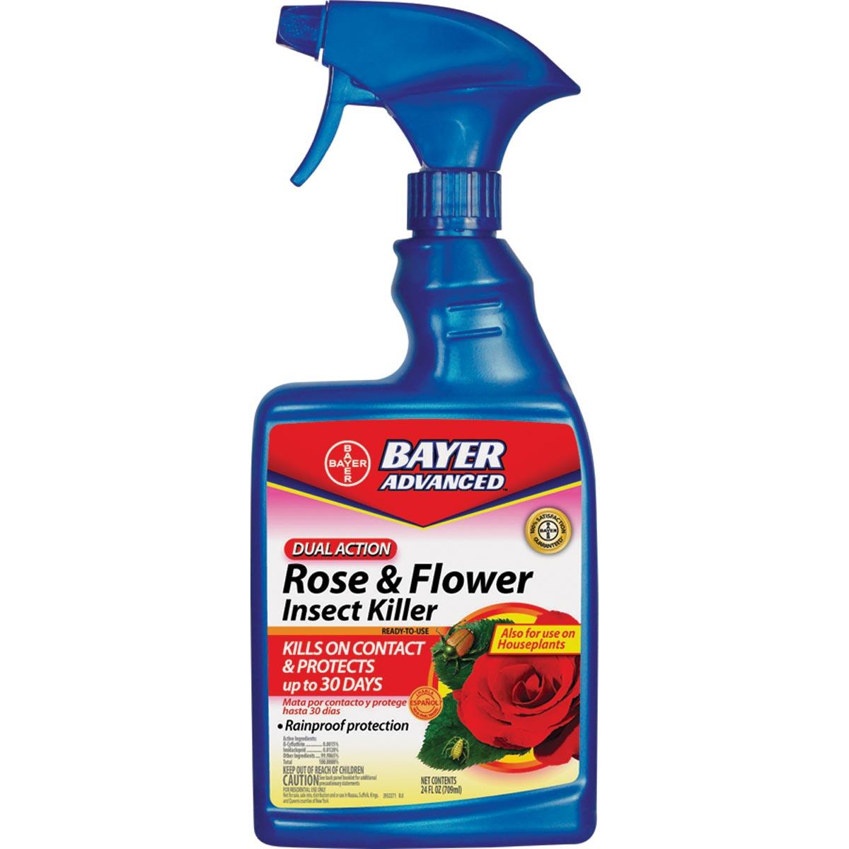 Bayer Advanced Dual Action Rose & Flower Insect Killer, 24 oz. Ready-to ...