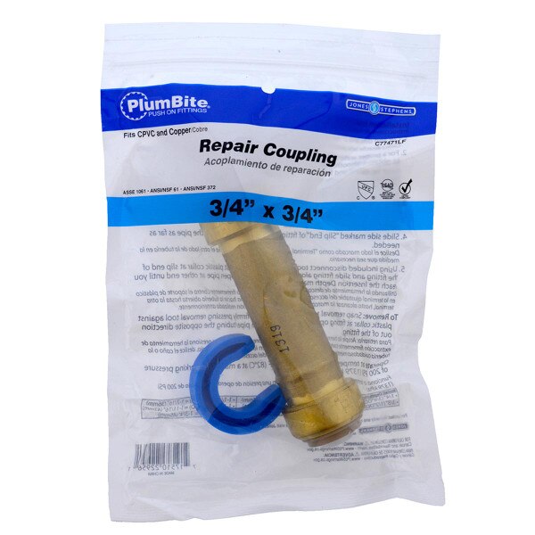 PlumBite 3/4 in. Push On Repair Coupling with Removal Tool | City Mill