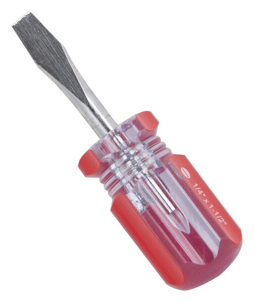 Vulcan TB-SD03 Slotted Screwdriver, 1/4 in Drive, Plastic Handle | City ...