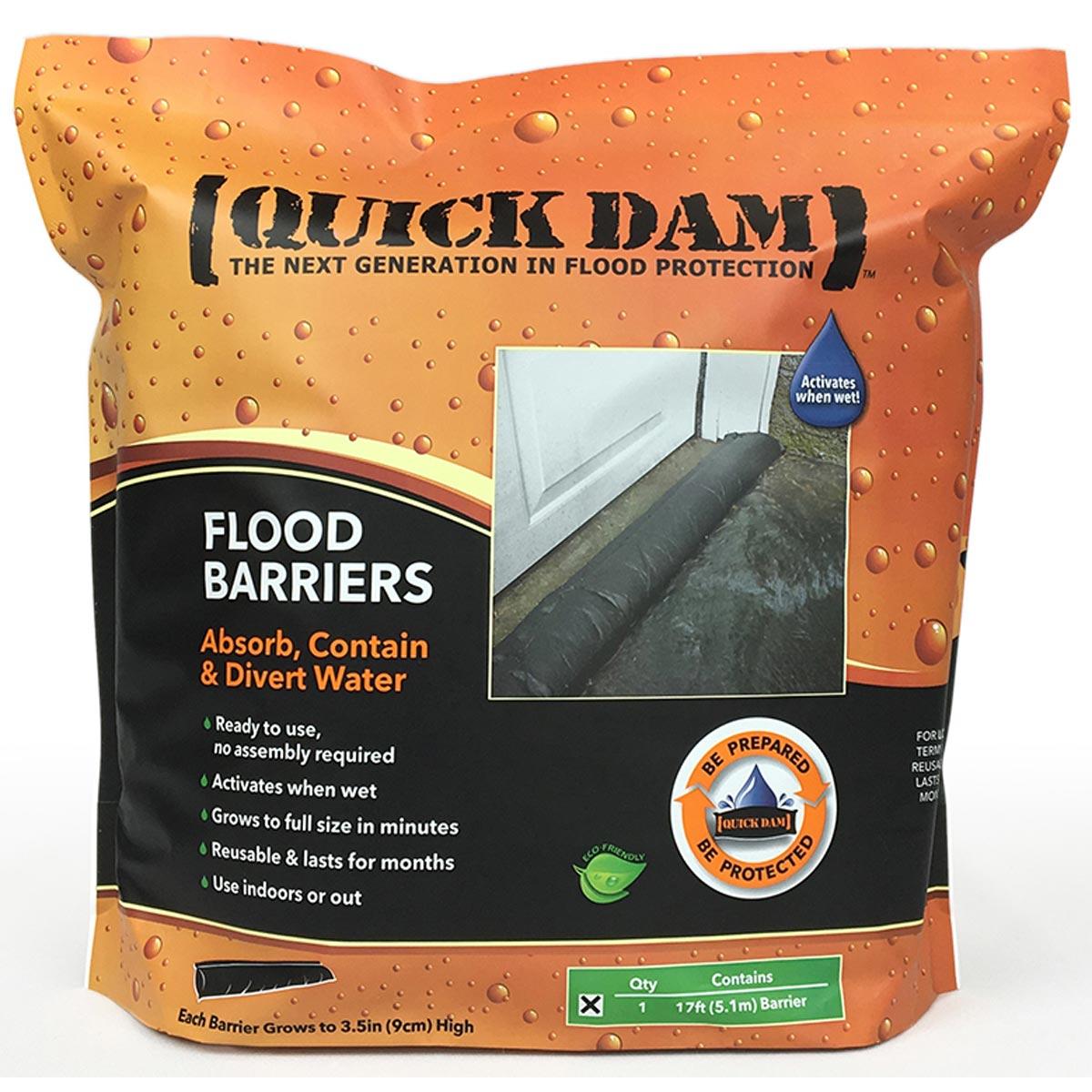 Quick Dam 17 ft. Self Activating Flood Barrier, 1 Pack | City Mill