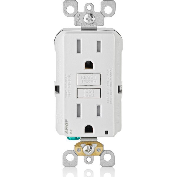 Leviton Self-Test 15 amp SmartlockPro Tamper Resistant AFCI/GFCI Dual ...