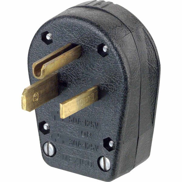 Leviton 30/50A 125V Vinyl Angle Plug | City Mill