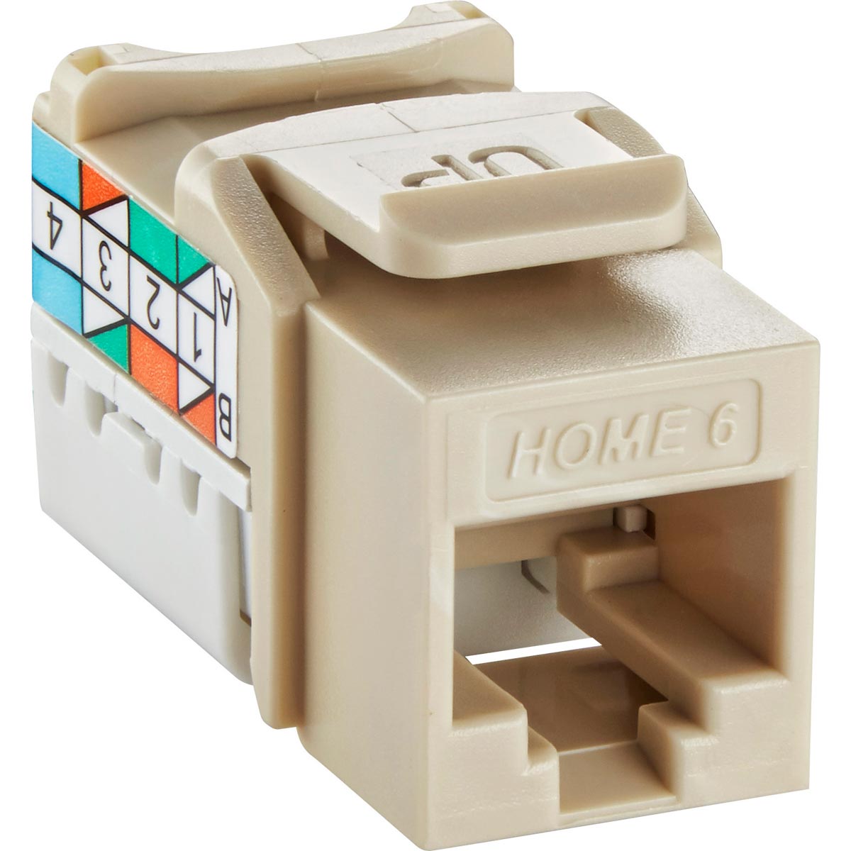 Leviton QuickPort CAT 6 Snap-In T568A/B Wiring Connector, Ivory | City Mill