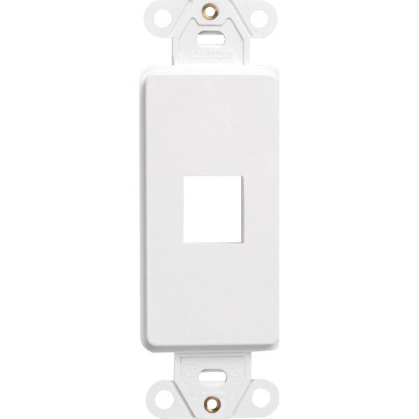 Leviton White 1-Port Audio/Video Decora Wall Plate Insert | City Mill