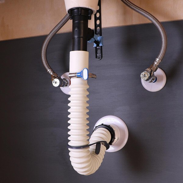 Simple Drain Single Basin Rubber Threaded P-Trap Sink Drain Kit | City Mill