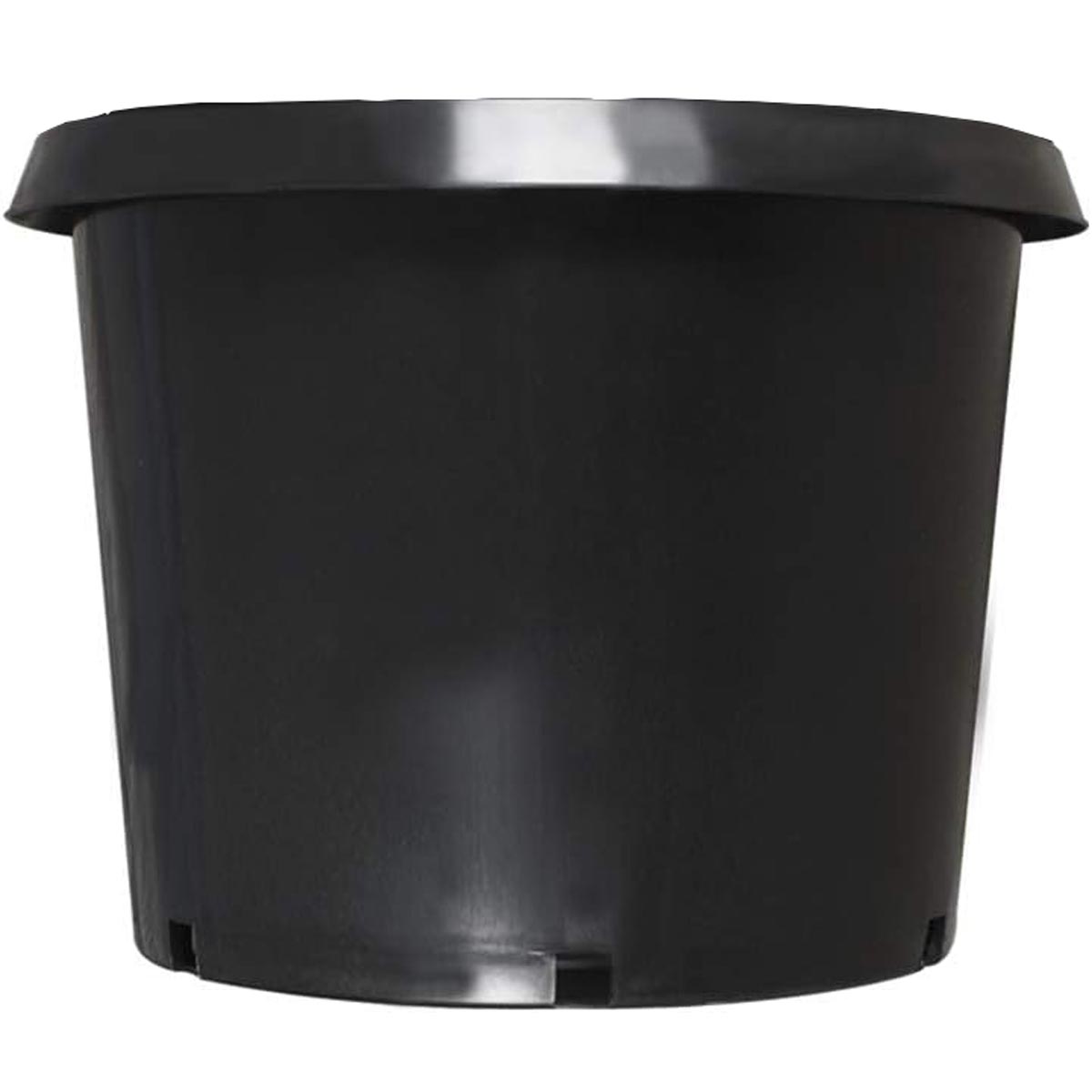 Niu 25 Gallon Black Plastic Planter Pot | City Mill