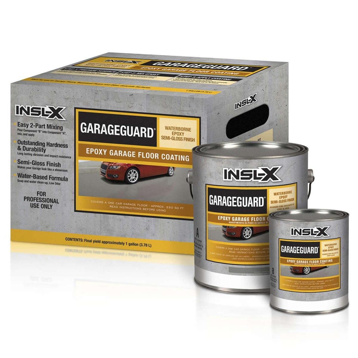 Benjamin Moore 1 Gallon Showroom Gray INSL-X GarageGuard Kit Semi-Gloss ...