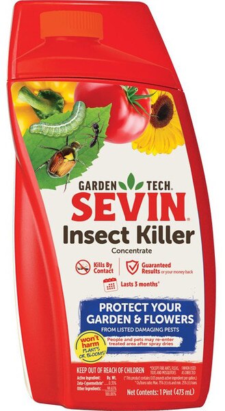 Sevin 100530122 Insect Killer, Liquid, Spray Application, 16 oz Bottle ...