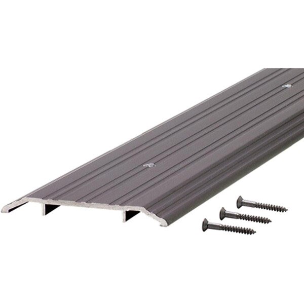 5 in. x 1/2 in. x 36 in. Bronze Aluminum Commercial Flat-Profile ...