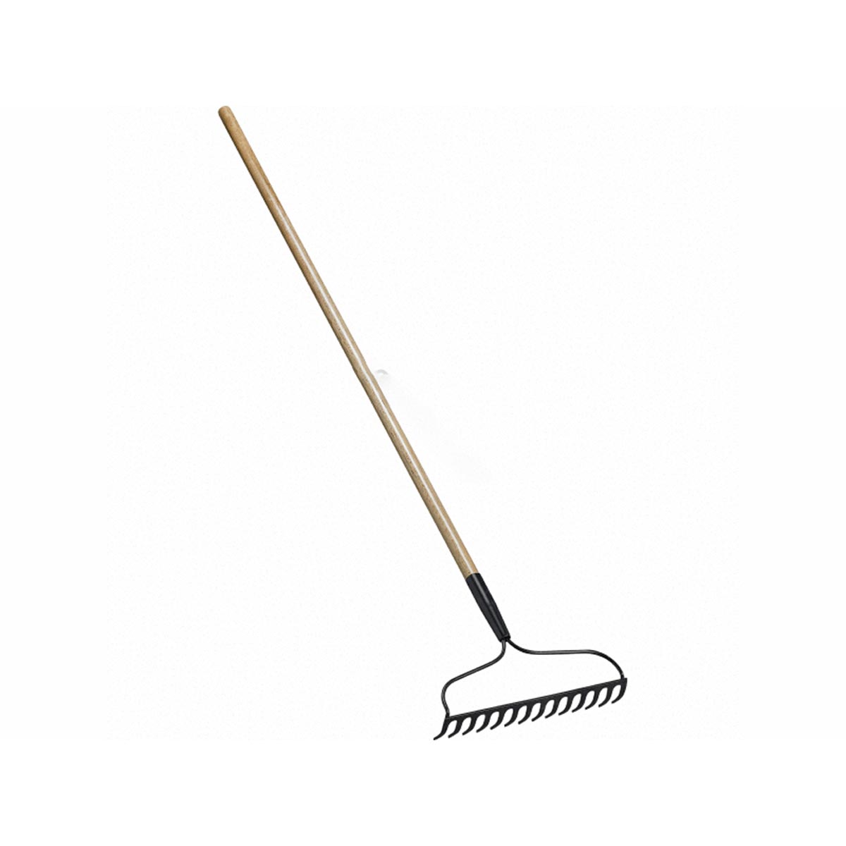 Corona 48 in. Wood-Handle Light-Duty Bow Head Garden Rake with 14 in ...