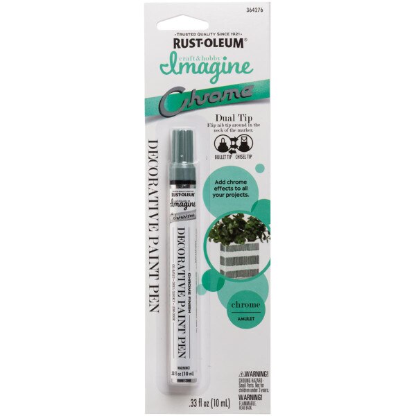 Rust-Oleum Imagine Amulet Chrome Paint Metallic Pen | City Mill