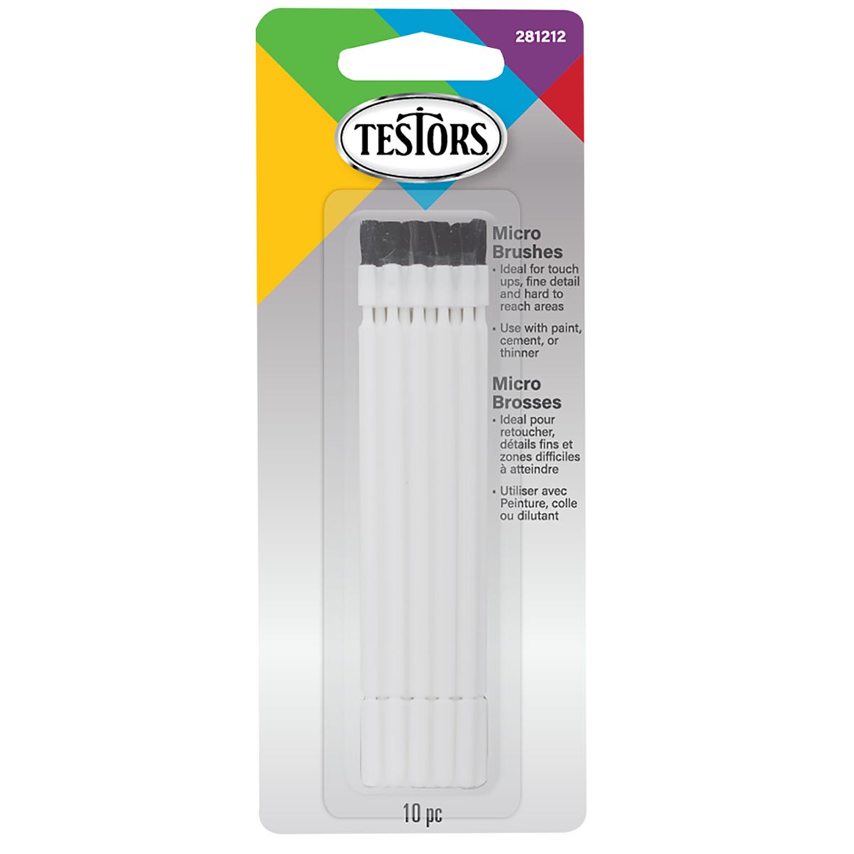 Testors 10-Piece Micro Hobby Paint Brush Set | City Mill