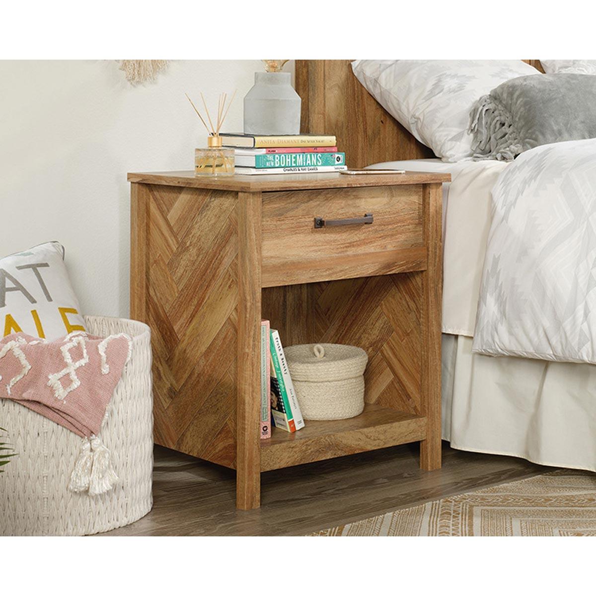 Sauder Cannery Bridge Collection Sindoori Mango Finish Night Stand ...