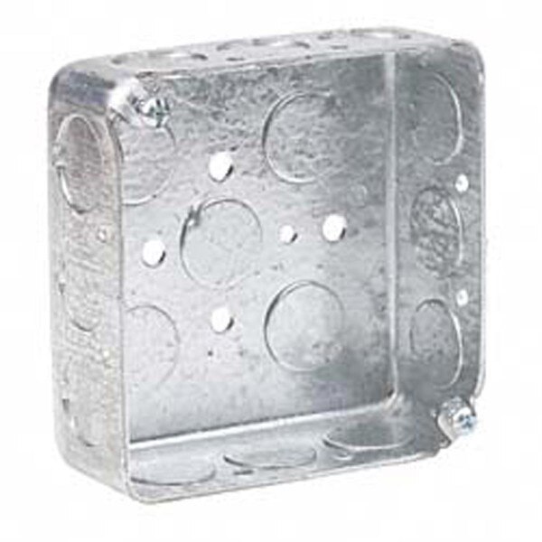 4 in. Square Box With 12 Side & 5 Bottom Knockouts | City Mill