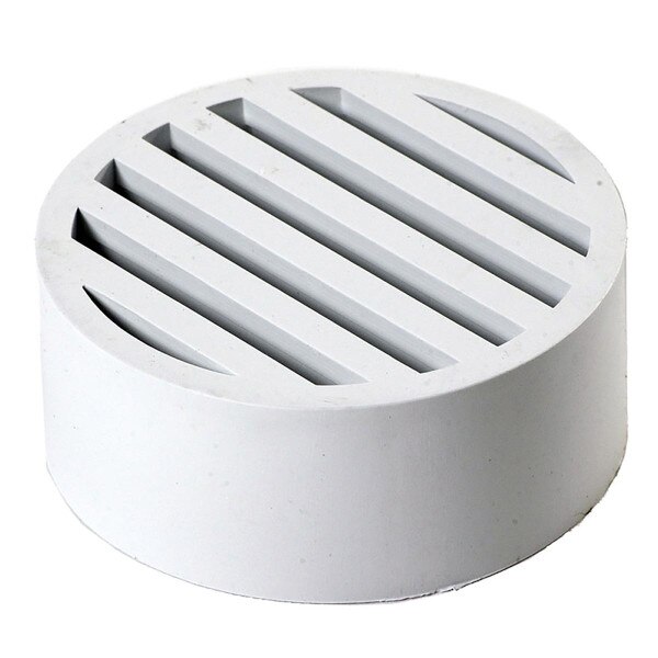 4 in. PVC Drain Gate, White | City Mill