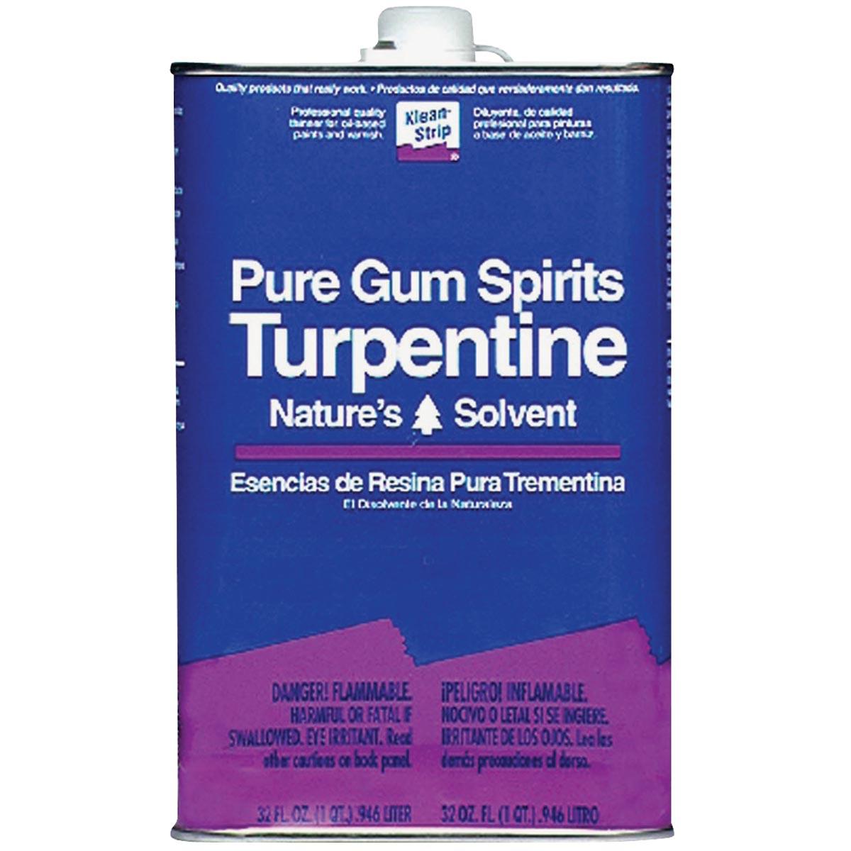 Klean-Strip Turpentine Gum Spirit, 1 qt, Clear, Liquid | City Mill