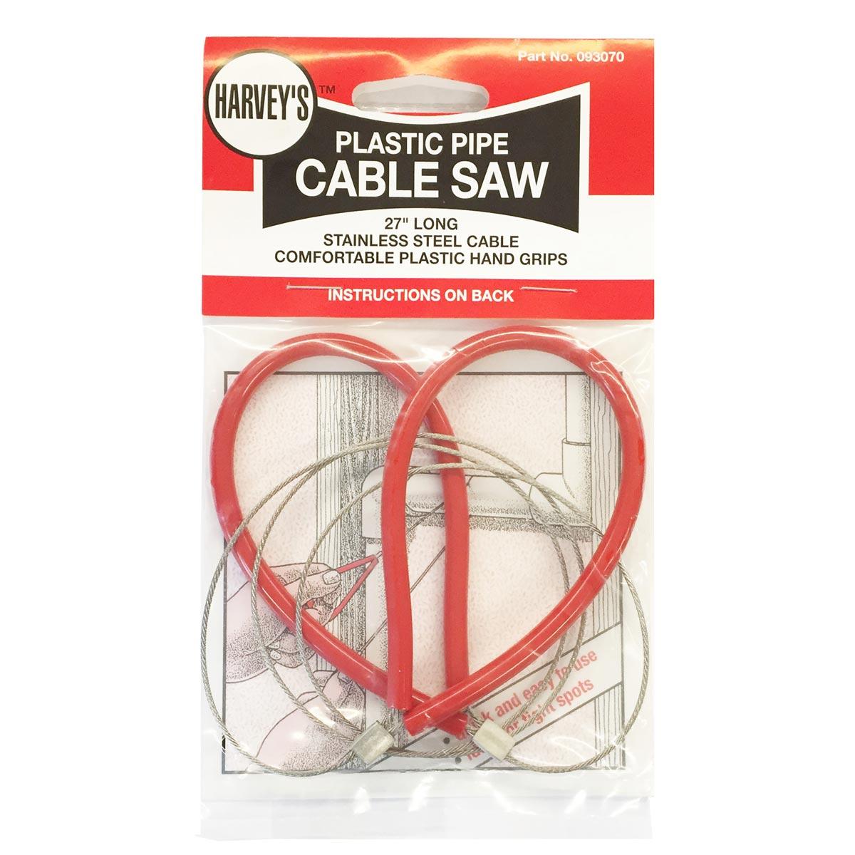 27 in. Red Plastic Pipe Cable Saw | City Mill