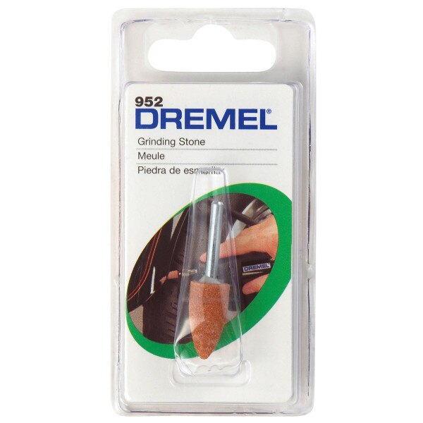 Dremel 952 Rotary 3/8 in. Aluminum Oxide Grinding Stone, Large Taper ...