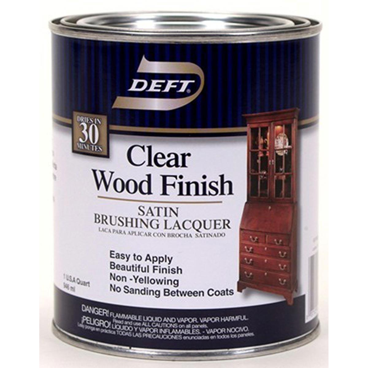 1 Quart Satin Clear Wood Finish Brushing Lacquer | City Mill