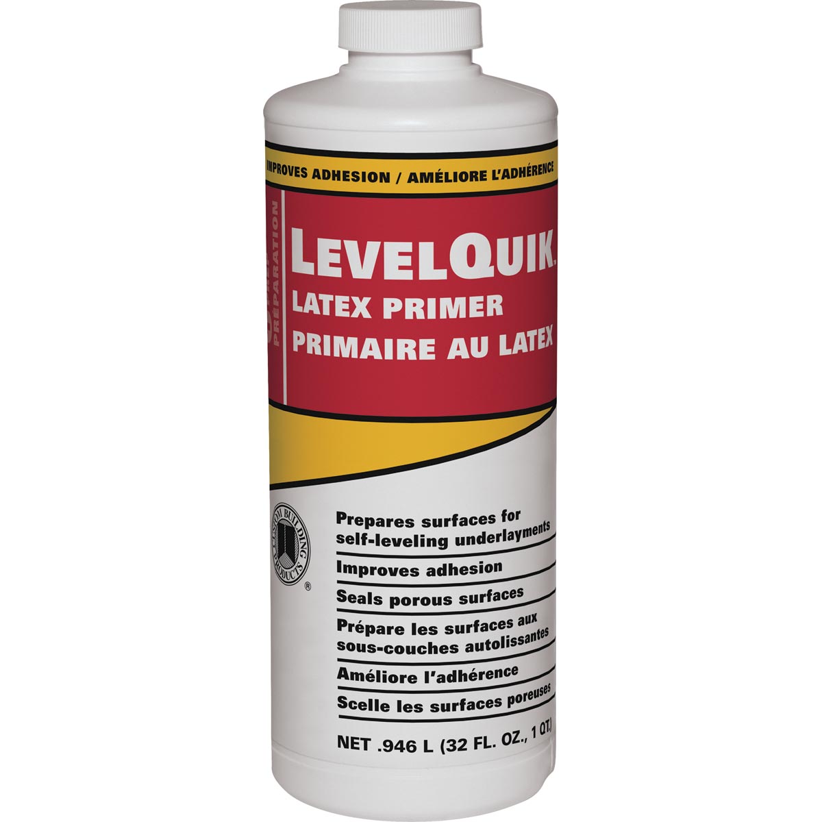 LevelQuik Concrete Bonding Latex Primer, 1 qt Bottle, Liquid, White ...