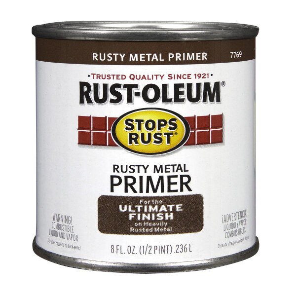 Rust-Oleum Half Pint Rusty Metal Primer Stops Rust Rusty Metal Primer ...