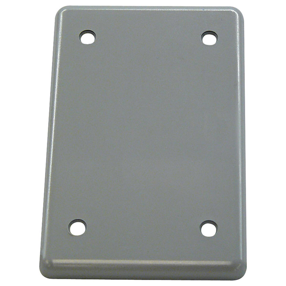 Single Gang Blank Box Cover, Gray | City Mill