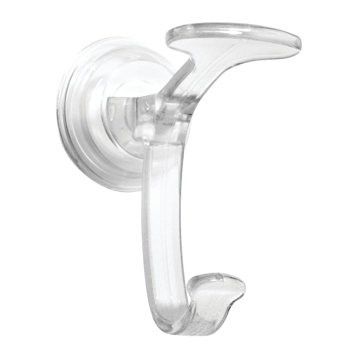 iDesign Power Lock Suction Plastic Spa Hook, Clear | City Mill
