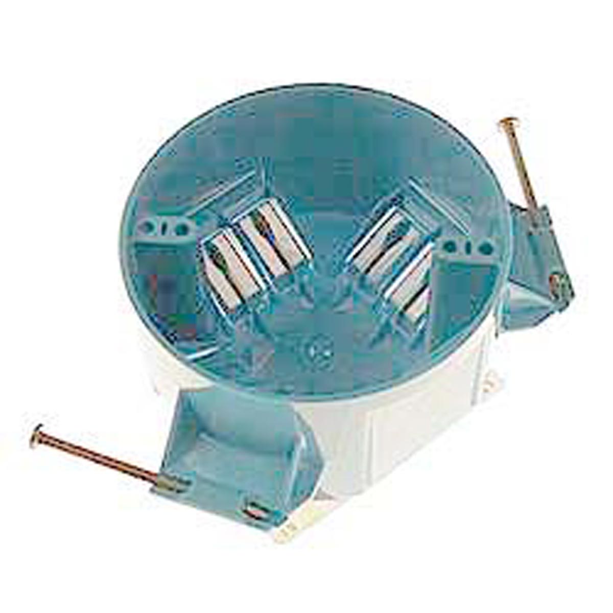 4 in. Round Ceiling Box w/Nails | City Mill