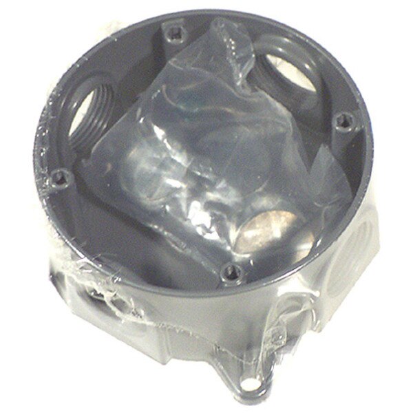 4 in. Gray Round Weatherproof Box | City Mill