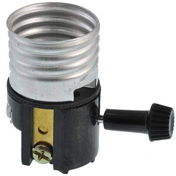 Leviton 250W Medium Base 2-Circuit Turn Knob Incandescent Lampholder ...