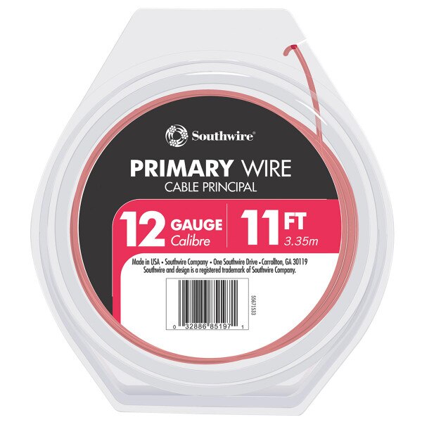 12/19 AWG 11 ft. Red Stranded Primary Auto Wire | City Mill
