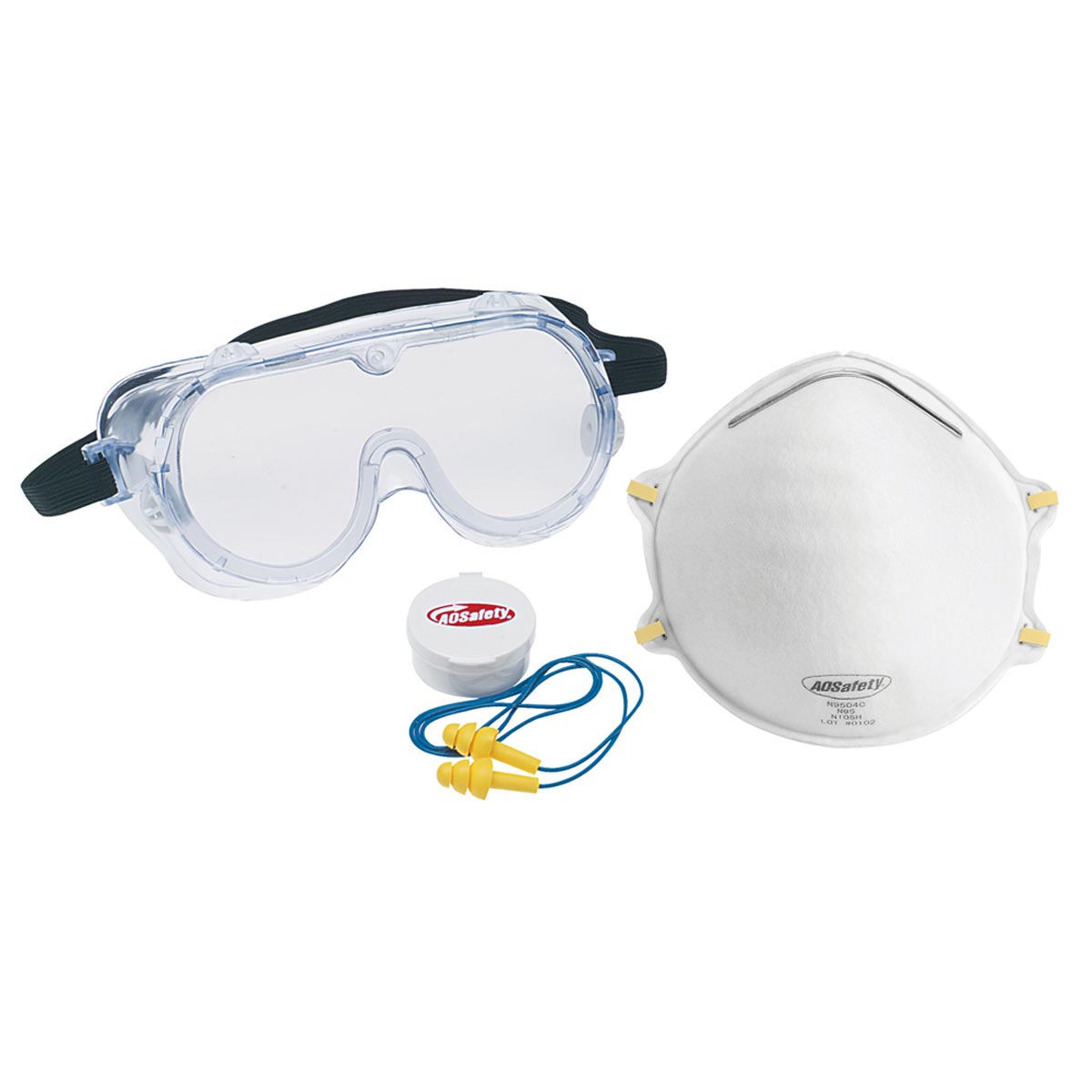 Professional Safety Kit with Goggle, Respirator Mask, Ear Plugs | City Mill